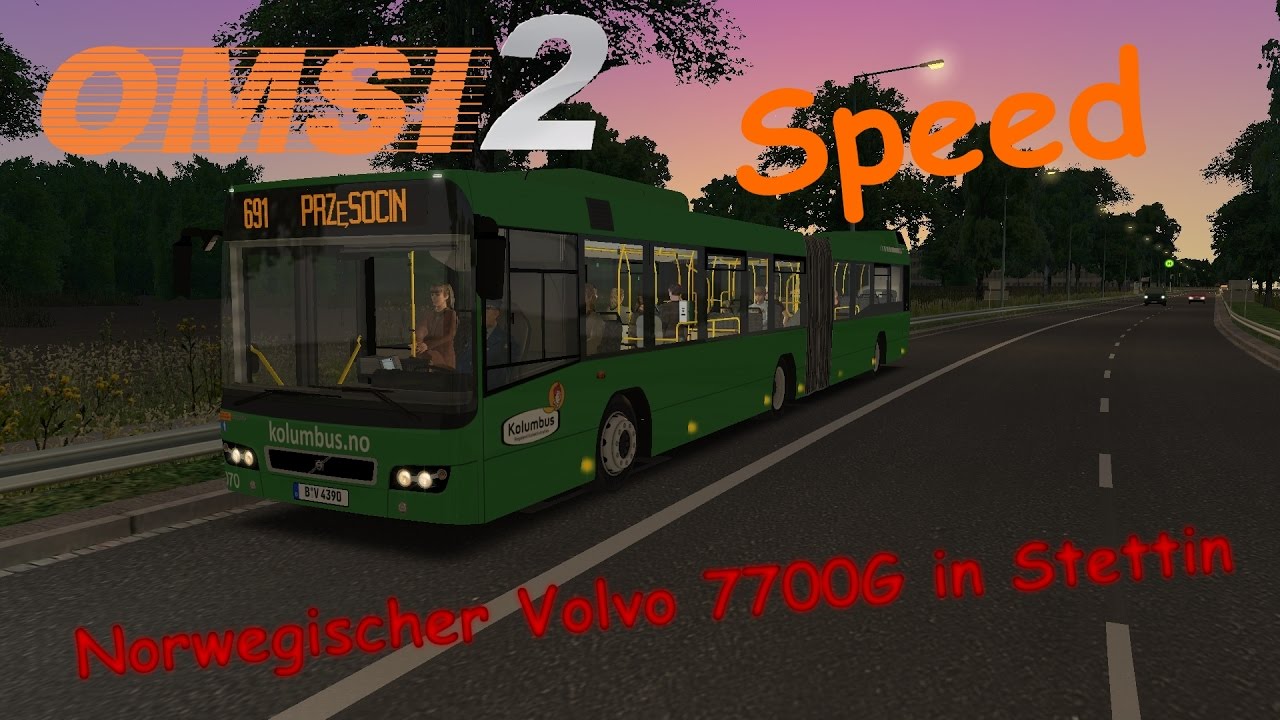 Omsi 2 Speed-Drive - Norwegischer Volvo 7700 Gelenkbus in Stettin ...