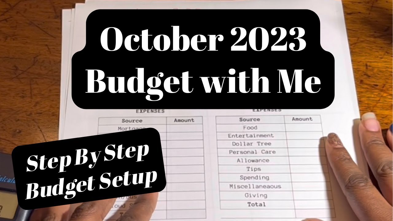 October 2023 Budget with Me | Step by Step: How I Budget for the Month ...