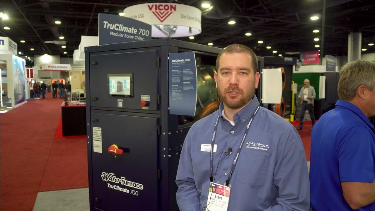 WaterFurnace International - Single Screw Modular Chiller - AHR 2023 - YouTube