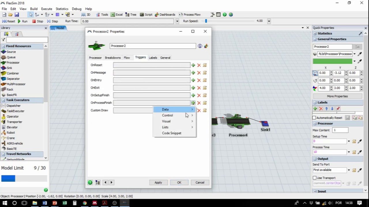 Tutorial FlexSim - ItemType, Triggers e Flow - YouTube