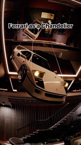Ferrari F40 Chandelier!! #automobile #insane #dreams - YouTube