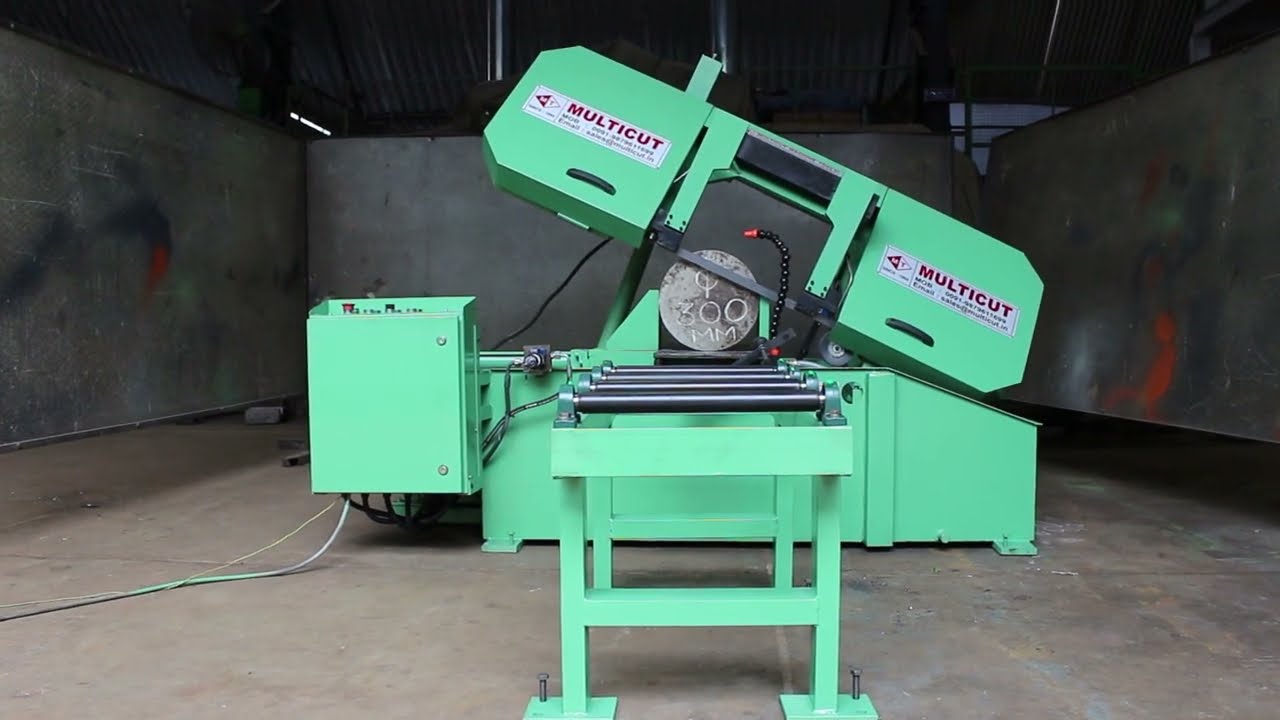 BANDSAW MACHINE - SBM 300 H - SEMI AUTOMATIC SWING TYPE - YouTube
