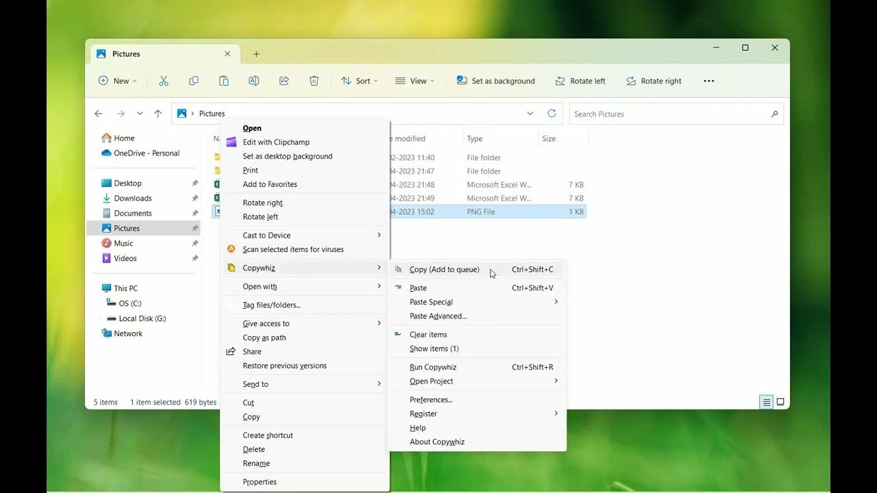 Windows: Quickly replace a file with another file having different name using Copywhiz - YouTube