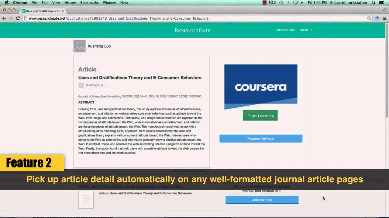 Introducing Google Scholar Button - YouTube