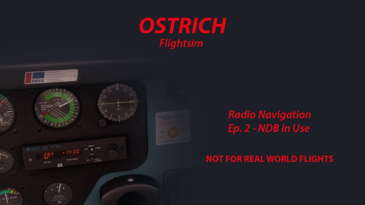 Radio Navigation Part 2 - ADF and NDB in Use - YouTube