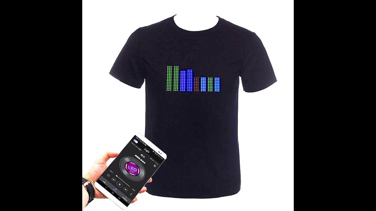 Programmable LED T Shirt Wholesale from China factory - YouTube