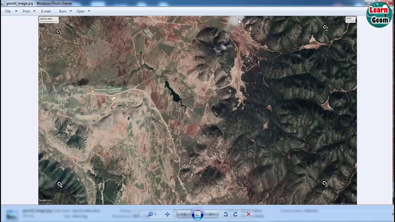 Georeferencing Google earth images in ArcGIS - YouTube