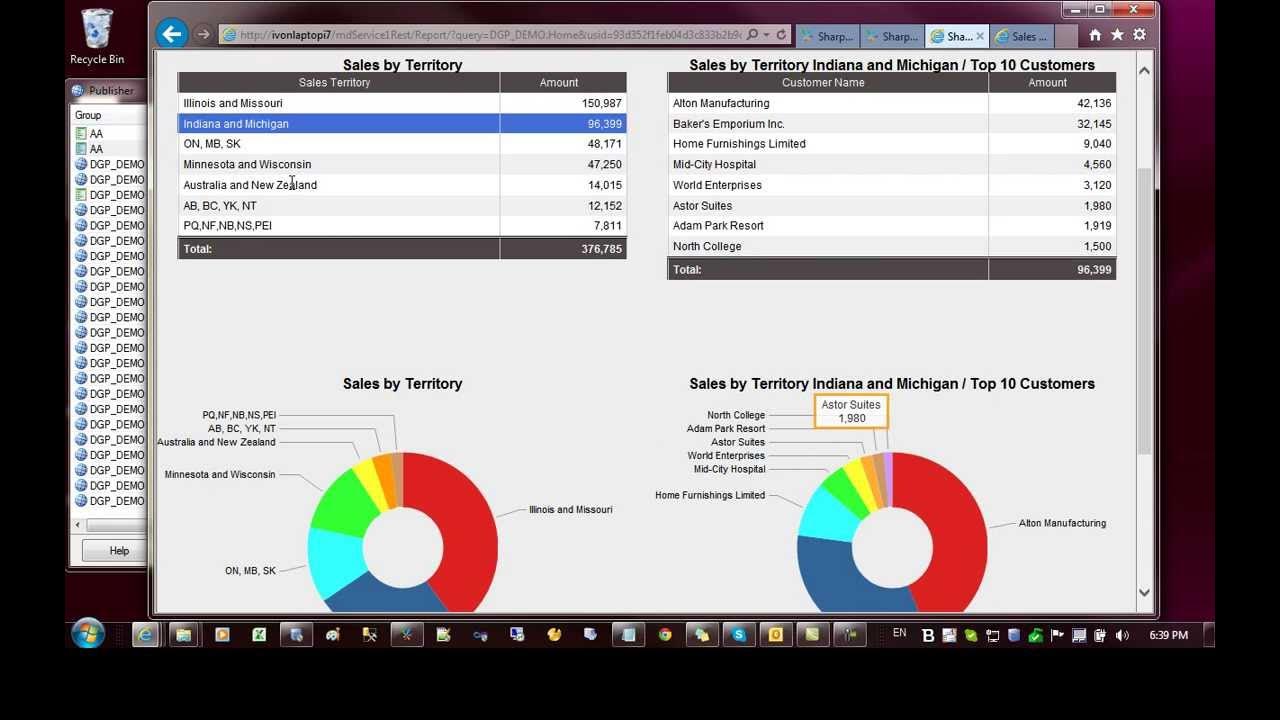 Sharperlight Web Channel - Layout Content Refresh by Row Selection - YouTube