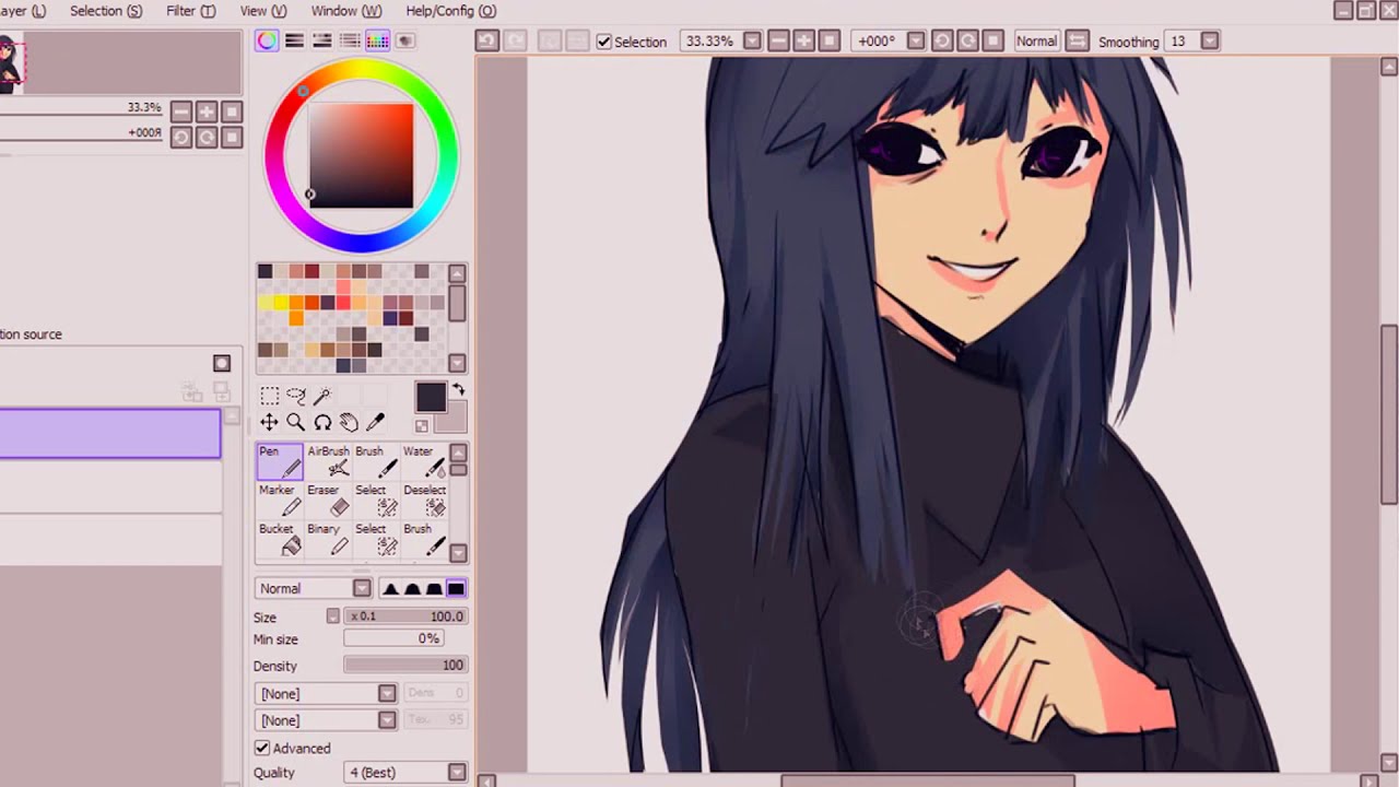 SpeedPaint | Anime #1 - YouTube
