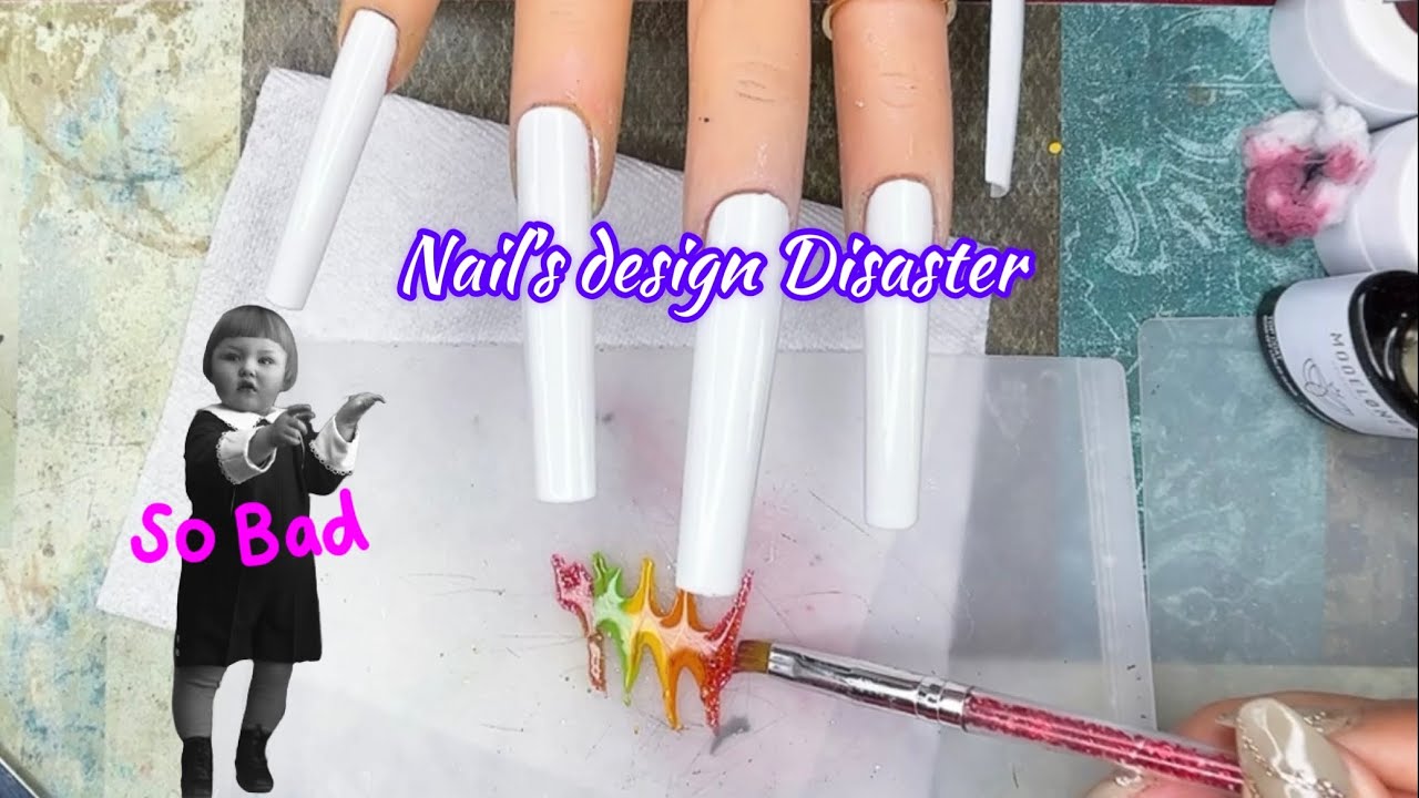 Nail Design Disaster | Not the Nail design #beauty #nails #gelpolish # ...