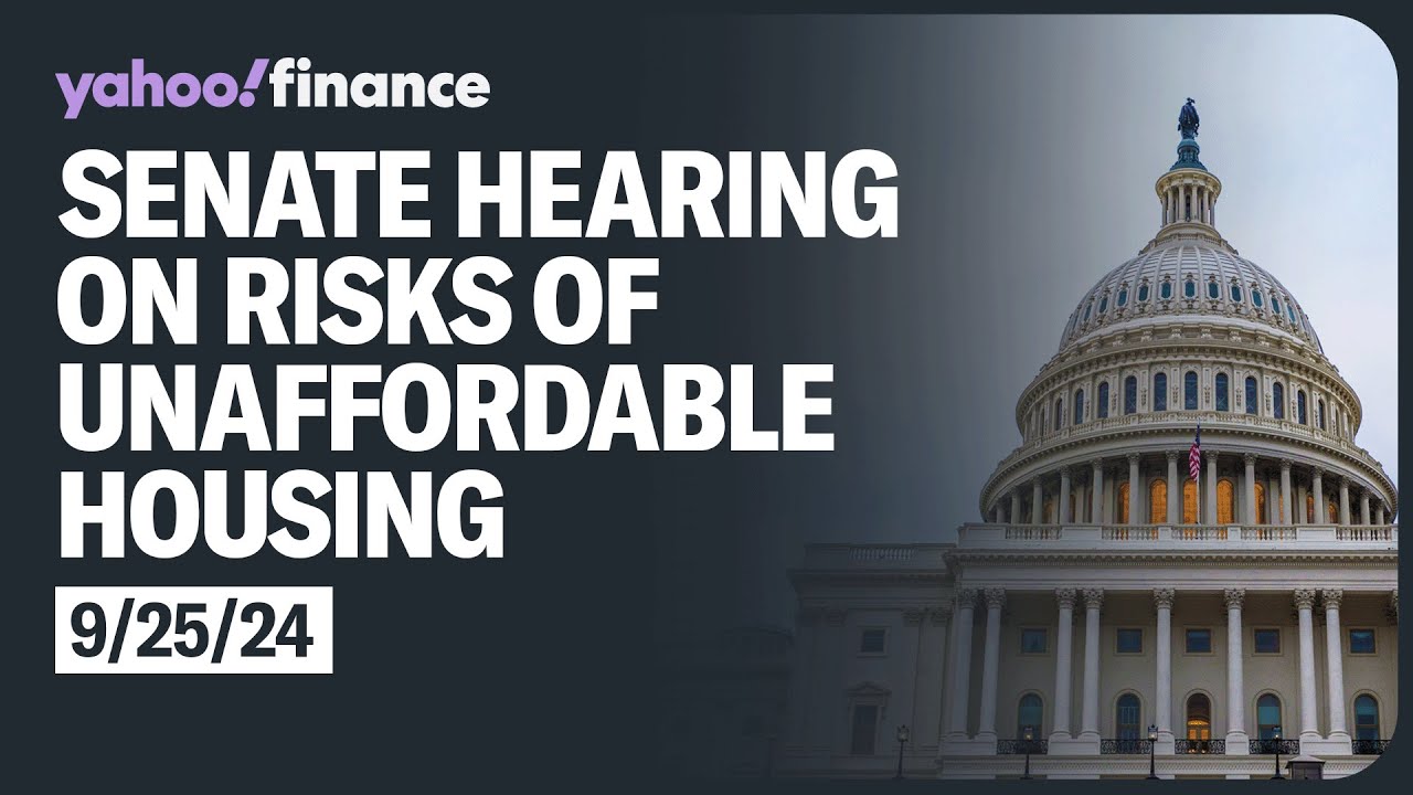 Senate hearing on the economic risks from unaffordable housing - YouTube
