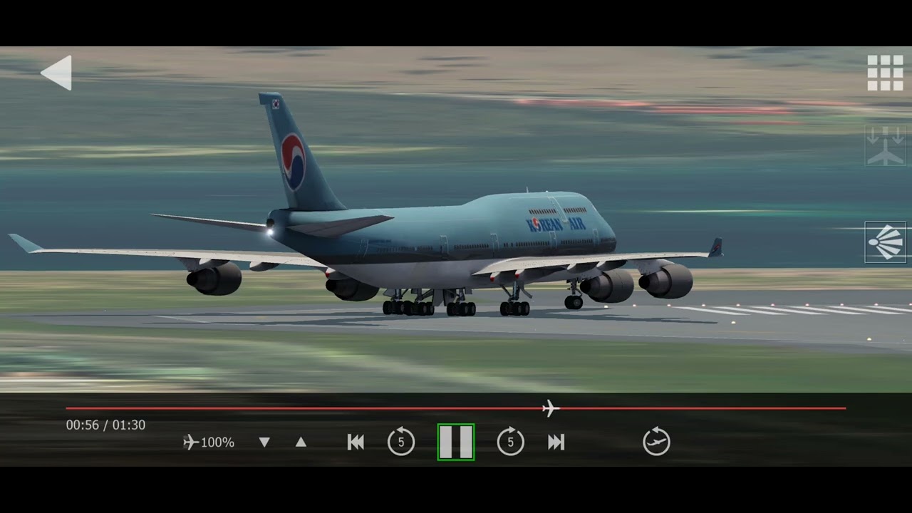 B747 Aircraft 180 degrees turn | Aerofly fs Global - YouTube