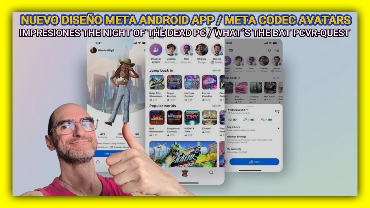 META CODEC AVATARS / META ANDROID APP / THE NIGHT OF THE DEAD / WHAT ...