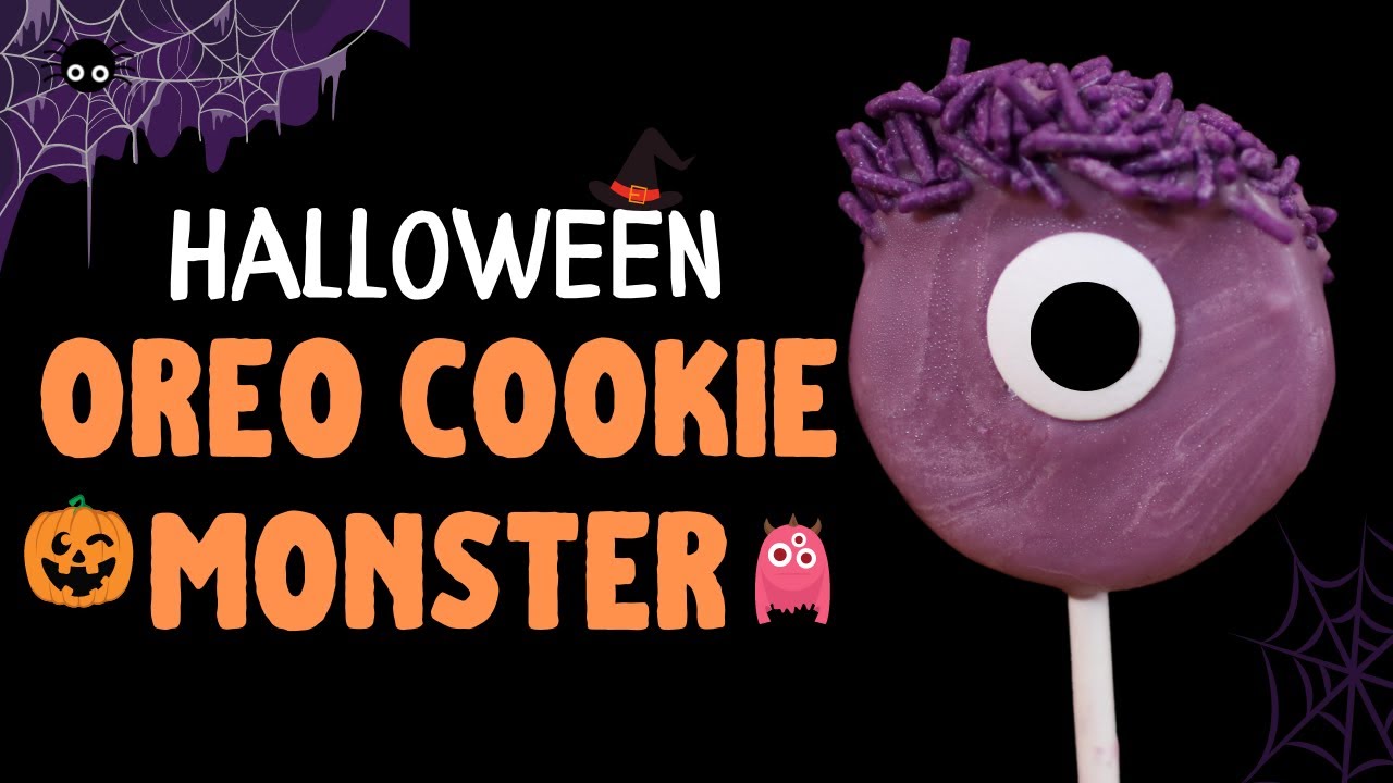 HALLOWEEN OREO COOKIE MONSTERS | DIY Halloween Treats | Oreo Pops | 5 ...