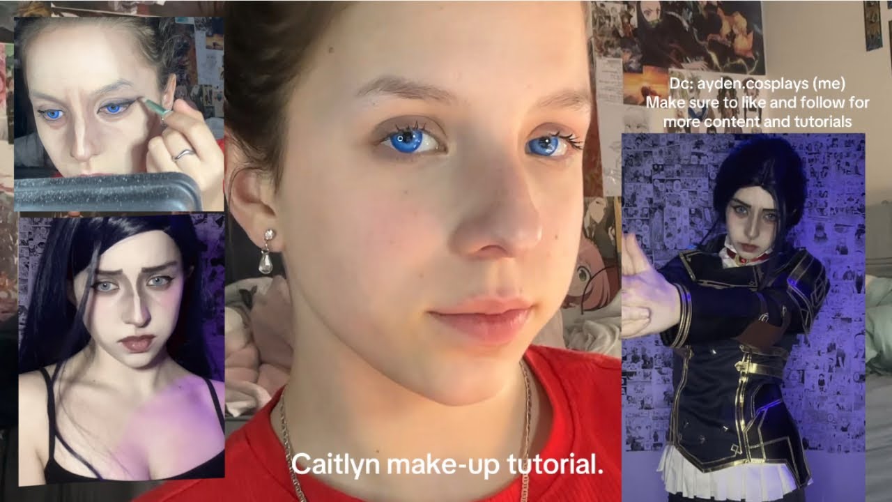 Arcane caitlyn makeup tutorial. - YouTube
