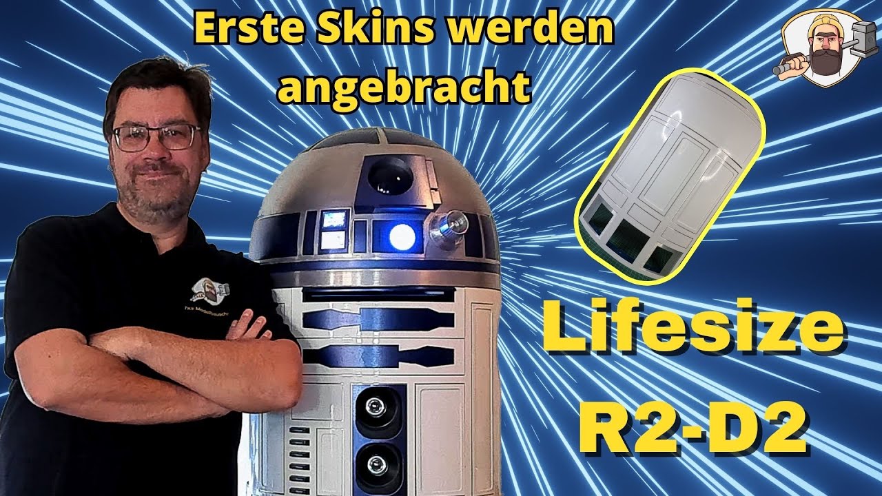Lifesize R2-D2: Die ersten Skins werden angebracht - YouTube