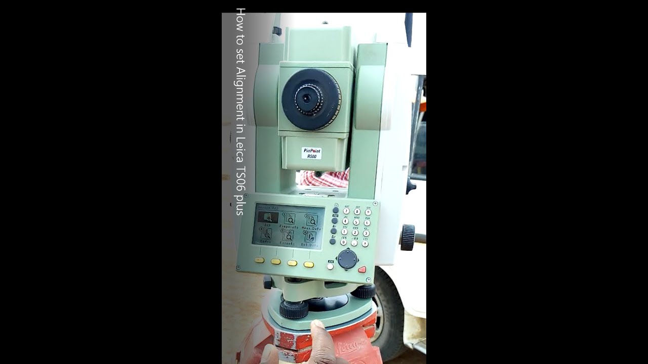 How to setup Alignment in Leica ( TS06 plus) Total Station -Road 3D ...