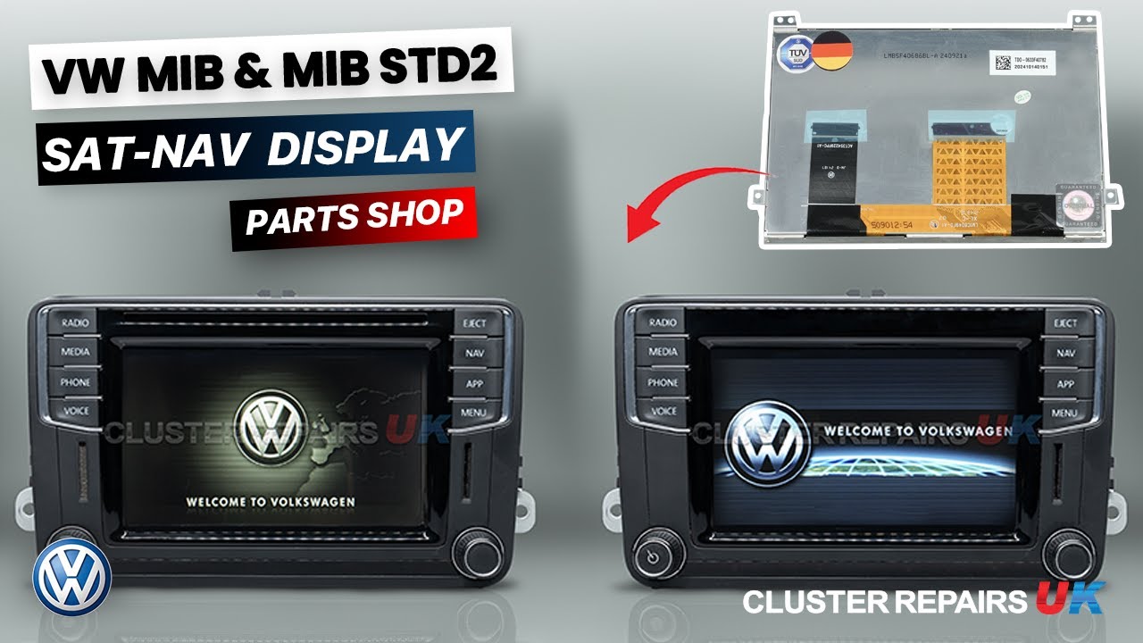 VW MIB & MIB STD2 Sat Nav Touchscreen Display Faulty? All Models ...