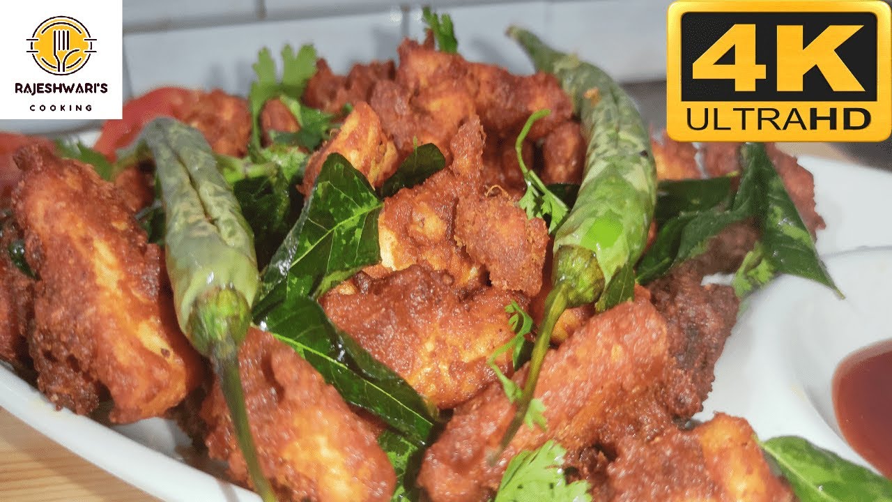 Paneer 65 recipe (4K Ultra HD) || Only 4 Ingredients Required || Paneer ...