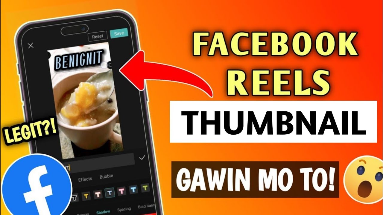 PAANO GUMAWA NG THUMBNAIL SA FACEBOOK REELS 2023 - YouTube