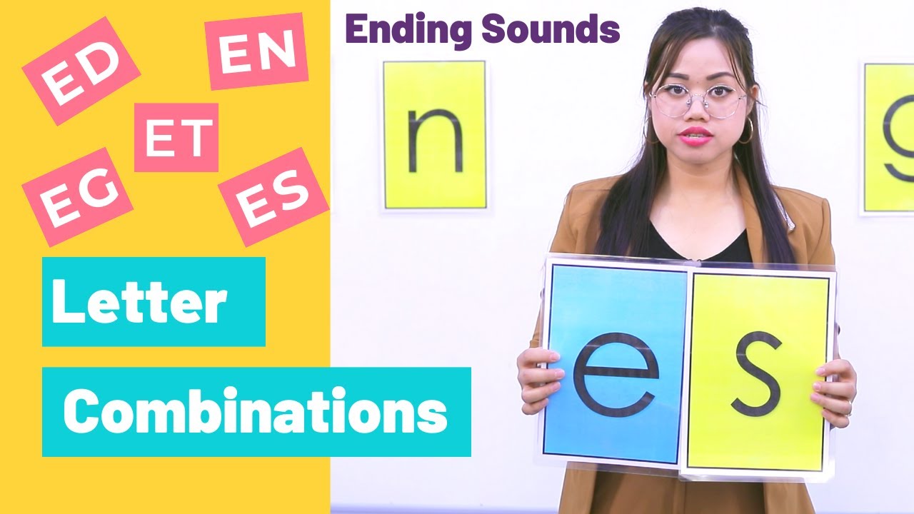Learn Phonics and Blending Letter Combinations ed, en, eg, et, and es ...