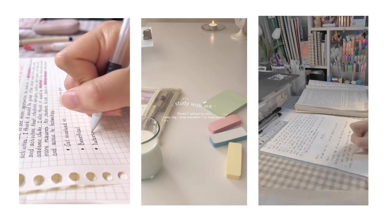 Study Vlog ☕ study motivation Tiktok compilation | aesthetic study vlog 🍪 - YouTube