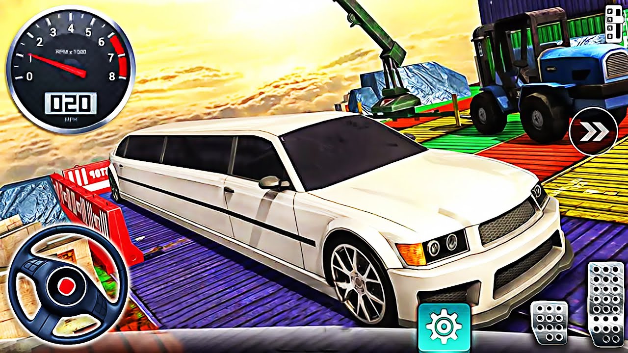 Impossible Limousine Car Stunt Driving - Crazy Limo Driving Game 3D ...