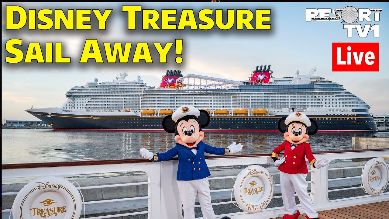 🔴Live: Disney Treasure Preview Sailing - Sail Away Party! Disney Cruise ...