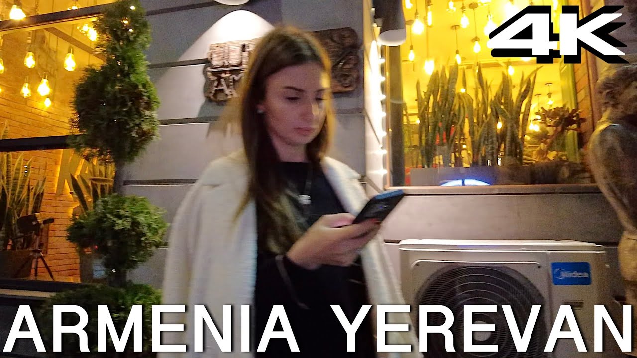 Yerevan 4K Walk. City Night Walk Through Armenia's Capital! - YouTube