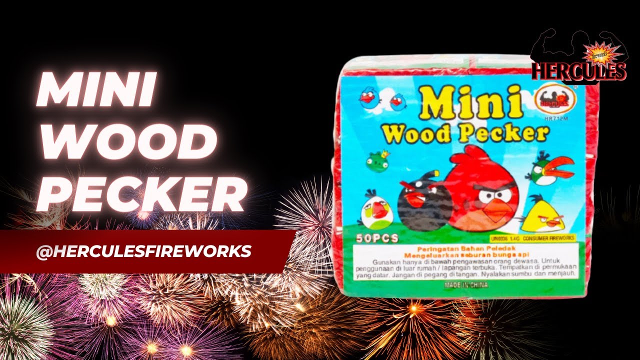 Mini Wood Pecker Pretek | Hercules Fireworks - YouTube