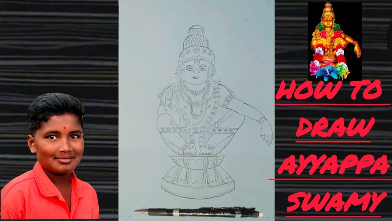 Ayyappa Swamy drawing - YouTube