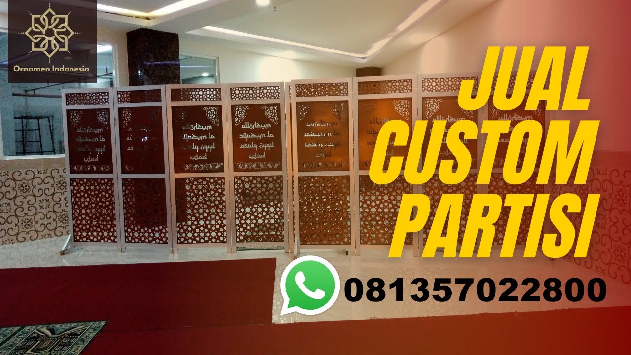 Partisi Musholla Masjid | Custom Sketsel | WA : 081357022800 - YouTube