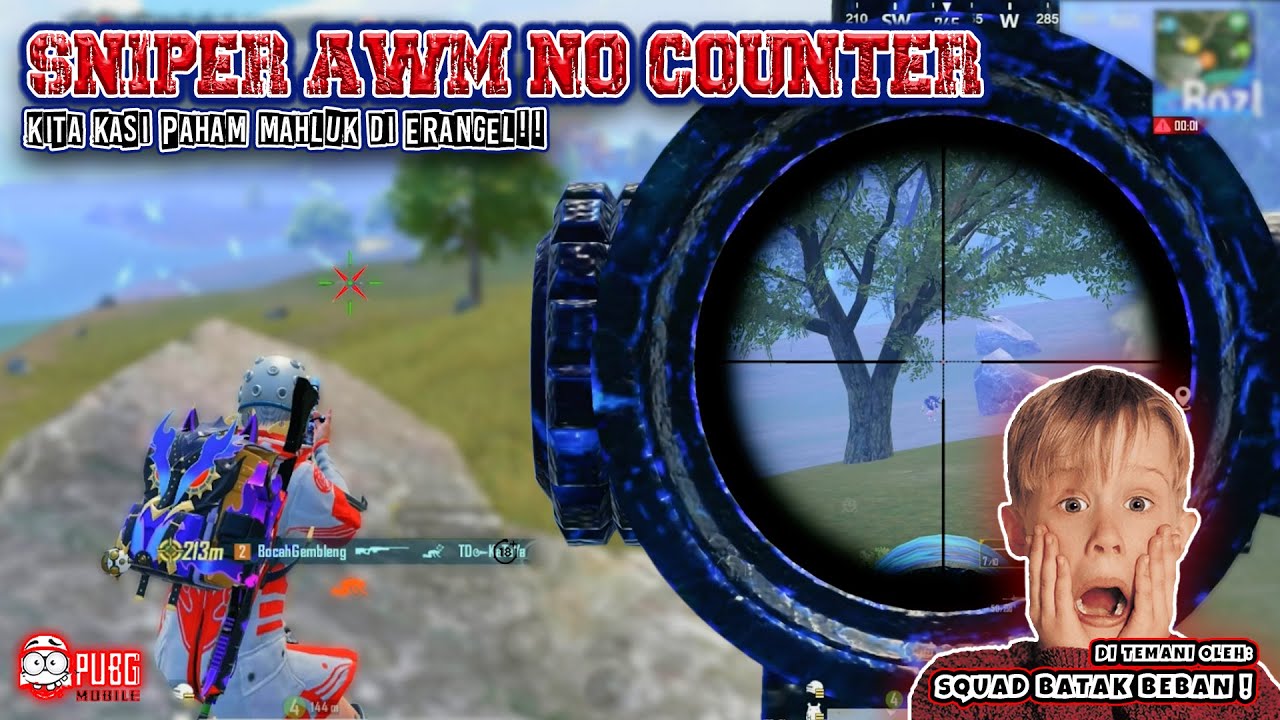 SNIPER AWM NO COUNTER !! - AGAK LAIN SQUAD | #PUBGMOBILE GAMEPLAY - YouTube