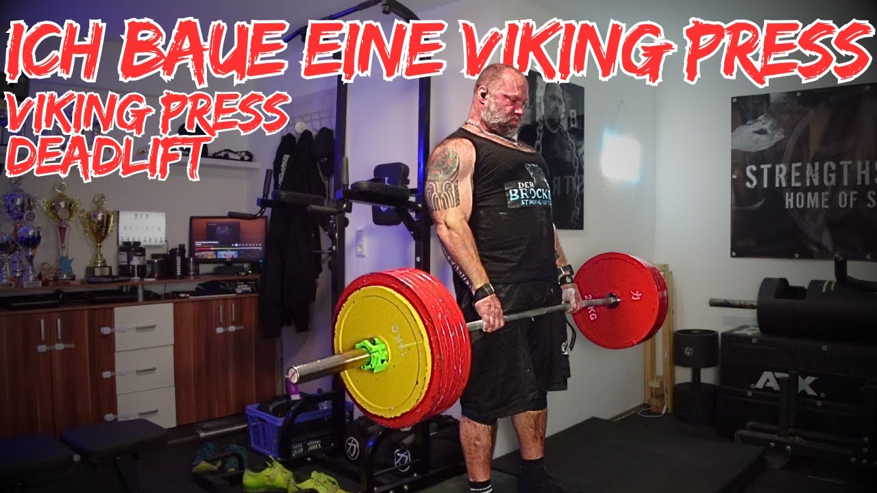 Ich baue eine Viking Press und mache Kreuzheben |• Strongman Masters ...