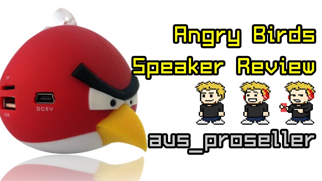 Angry Birds Digital Radio Speaker Product Review - YouTube