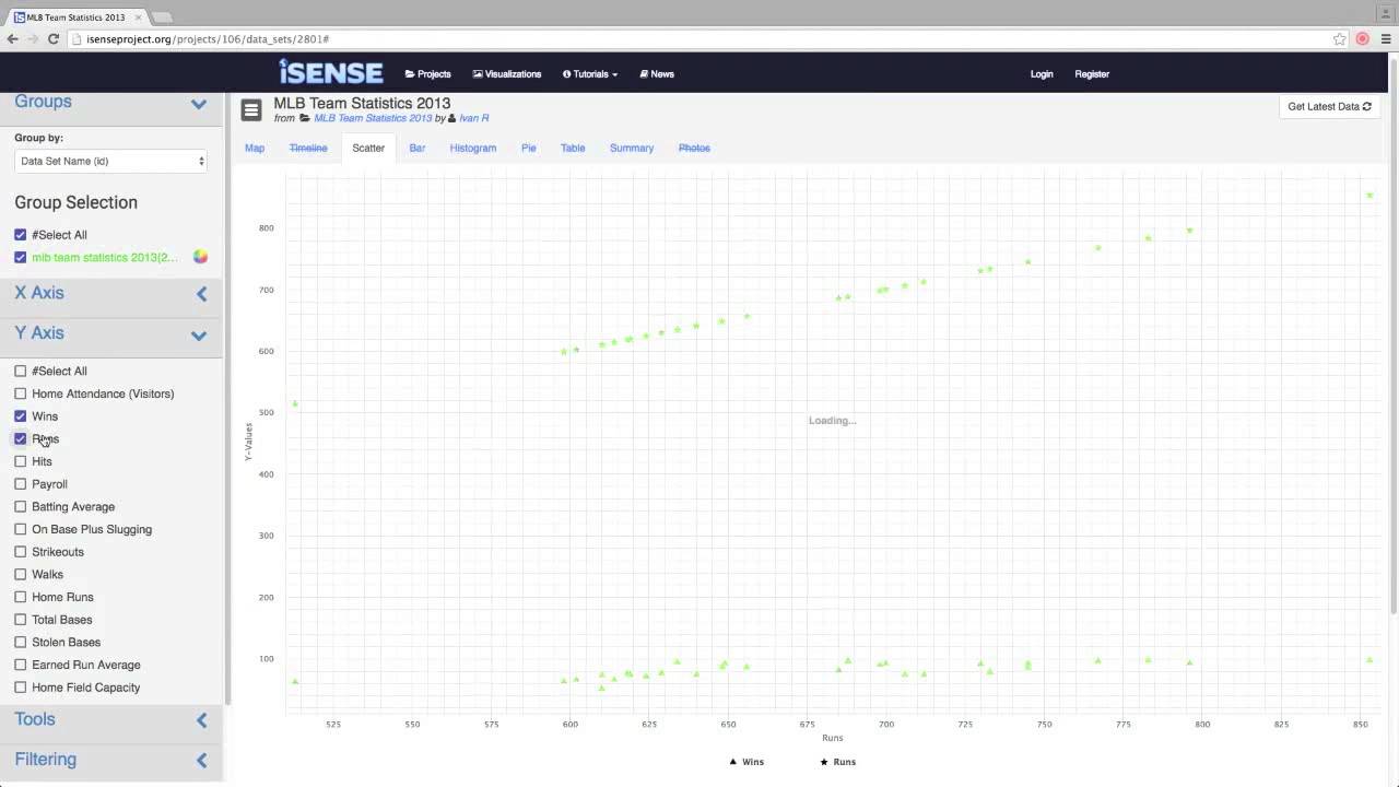 iSENSE Tutorials | Visualizations | Scatter - YouTube