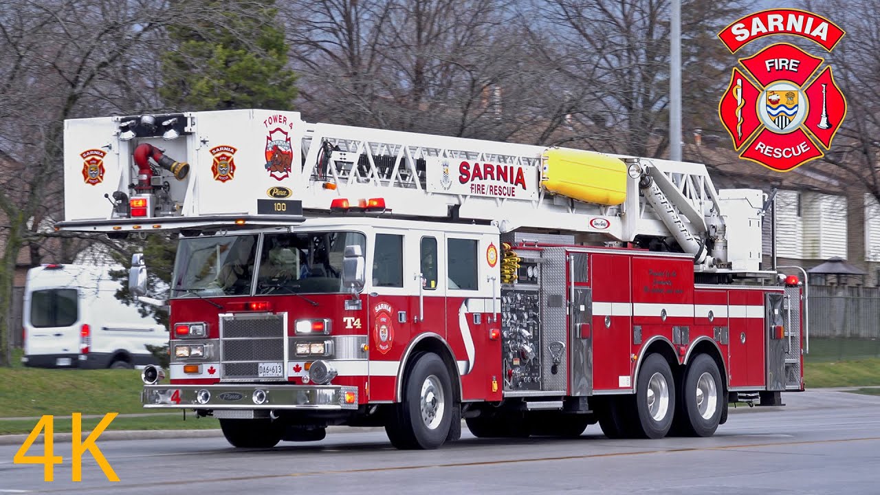 Sarnia Fire - T4 Responding - YouTube