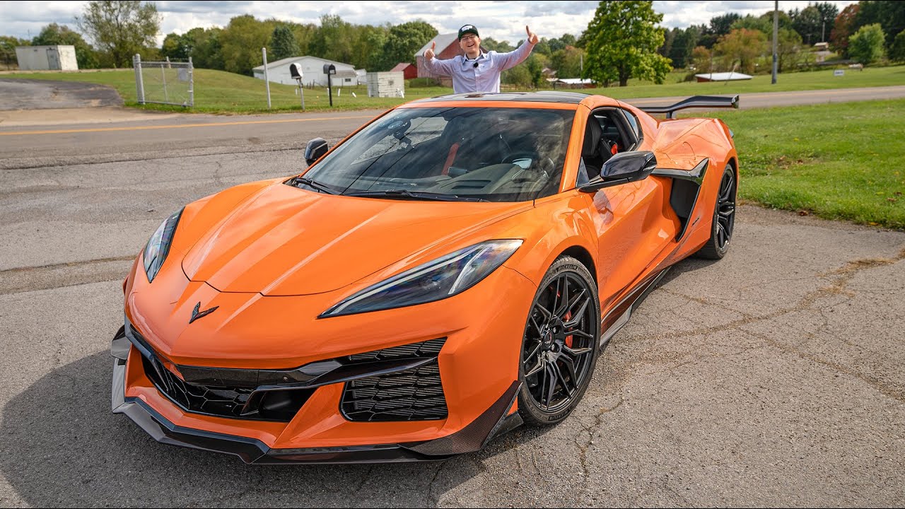GOT THE KEYS TO THE ALL-NEW C8 CORVETTE Z06! (FIRST LAUNCH, PULLS ...