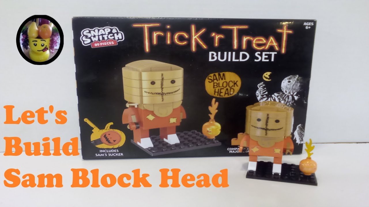 Let's Build Sam Block Head (Happy Halloween) - YouTube