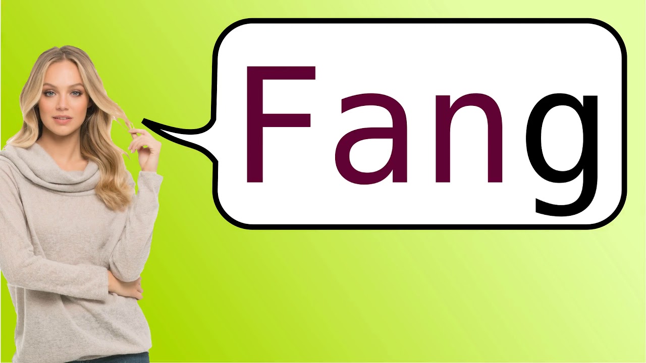 Como dizer 'fang' em ingles? - YouTube