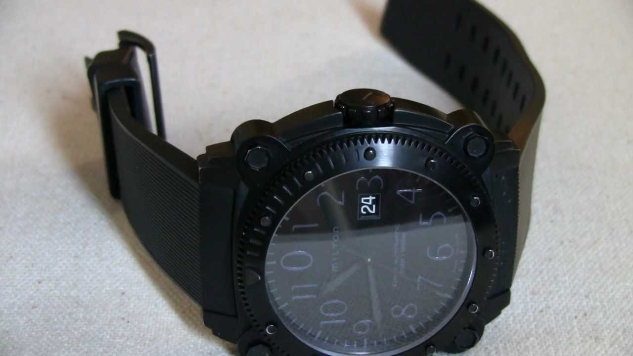 Hamilton belowzero all black 1000m H78585333 - YouTube