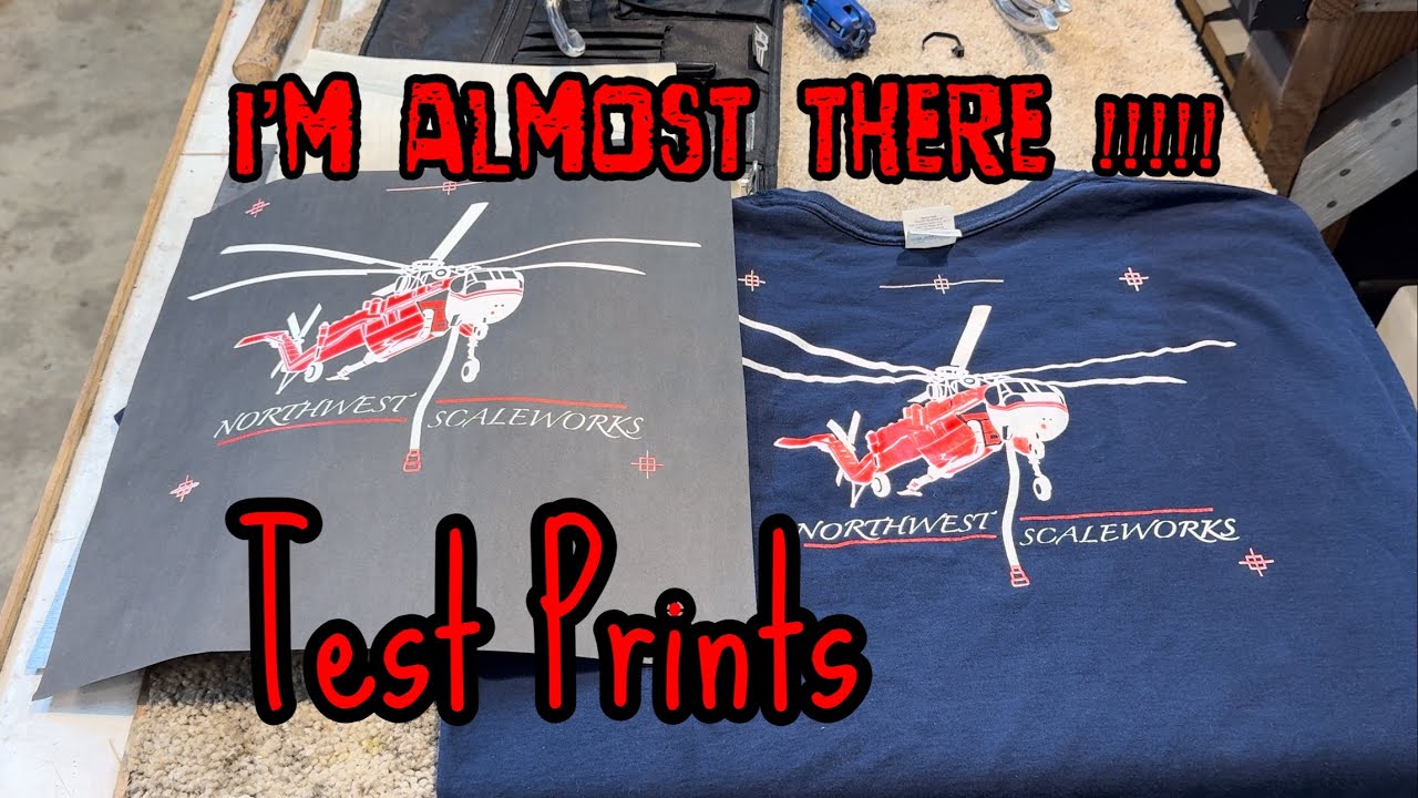 Screen Print test prints - YouTube