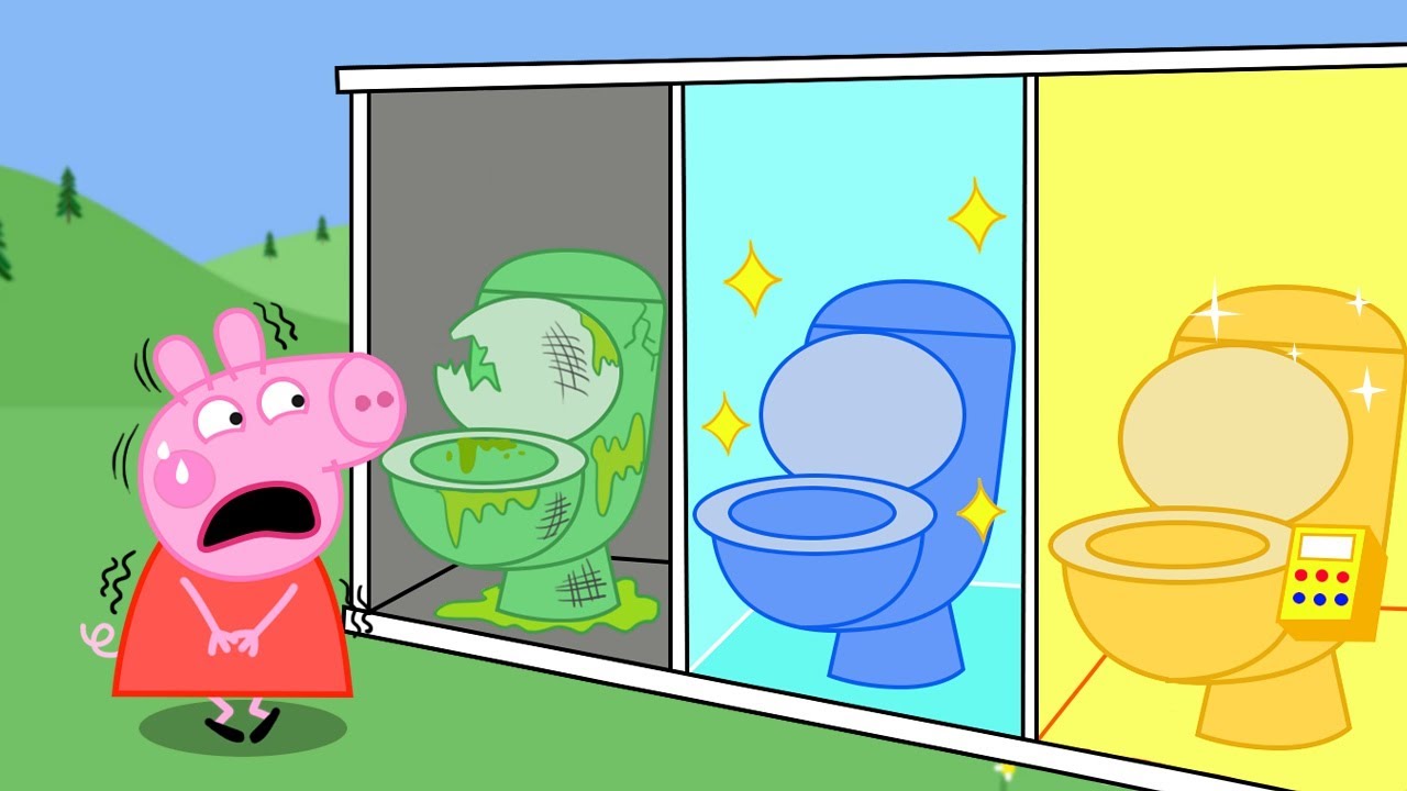 Peppa Can't Have a Proper Toilet | Peppa Pig Funny Animation - YouTube