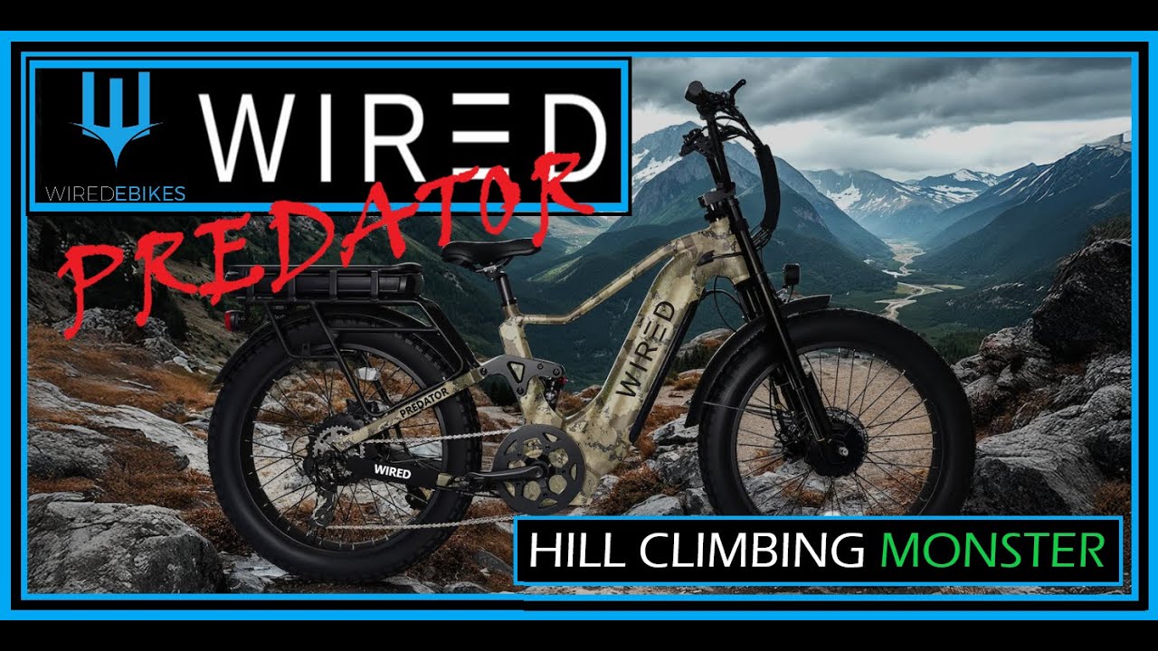 WIRED Predator **AWD Hill Climbing MONSTER** 72V, 8,000W+ E-Bike - YouTube