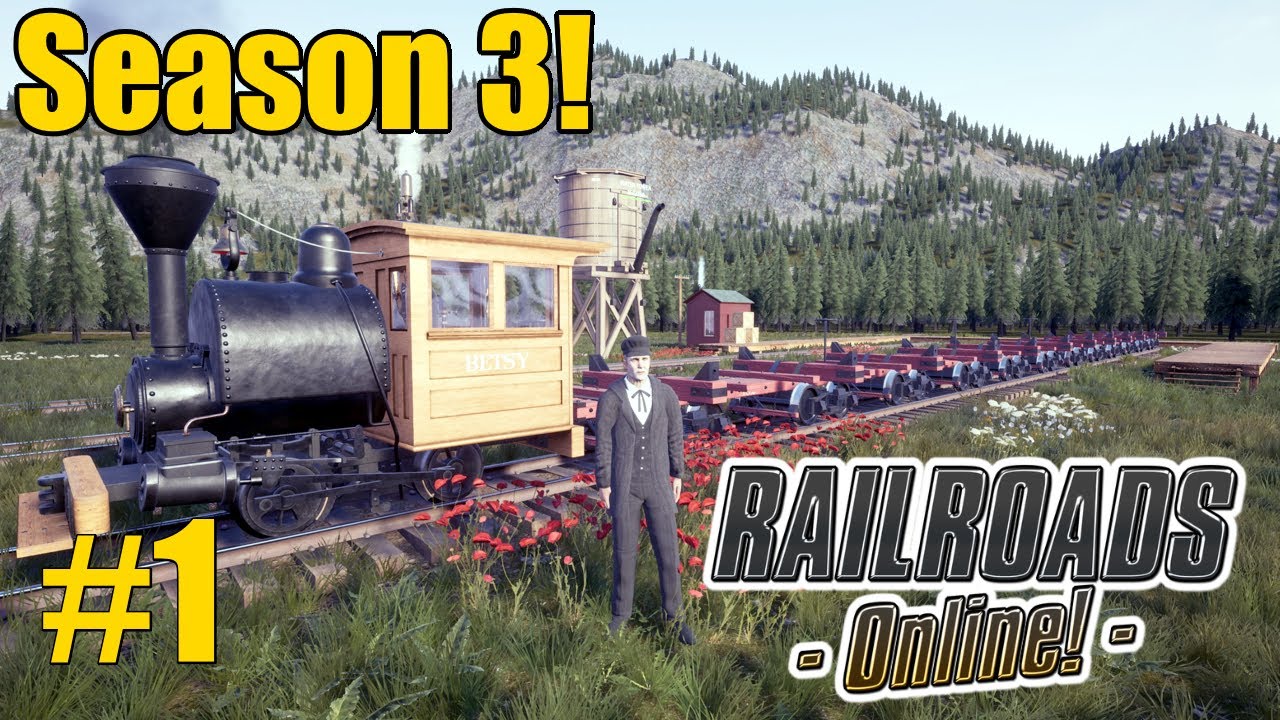 Betsy Hauling Logs With Skeleton Cars | Railroads Online! Season 3 ep1 - YouTube