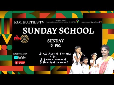 RJM KUTTIES TV - SUNDAY SCHOOL - YouTube