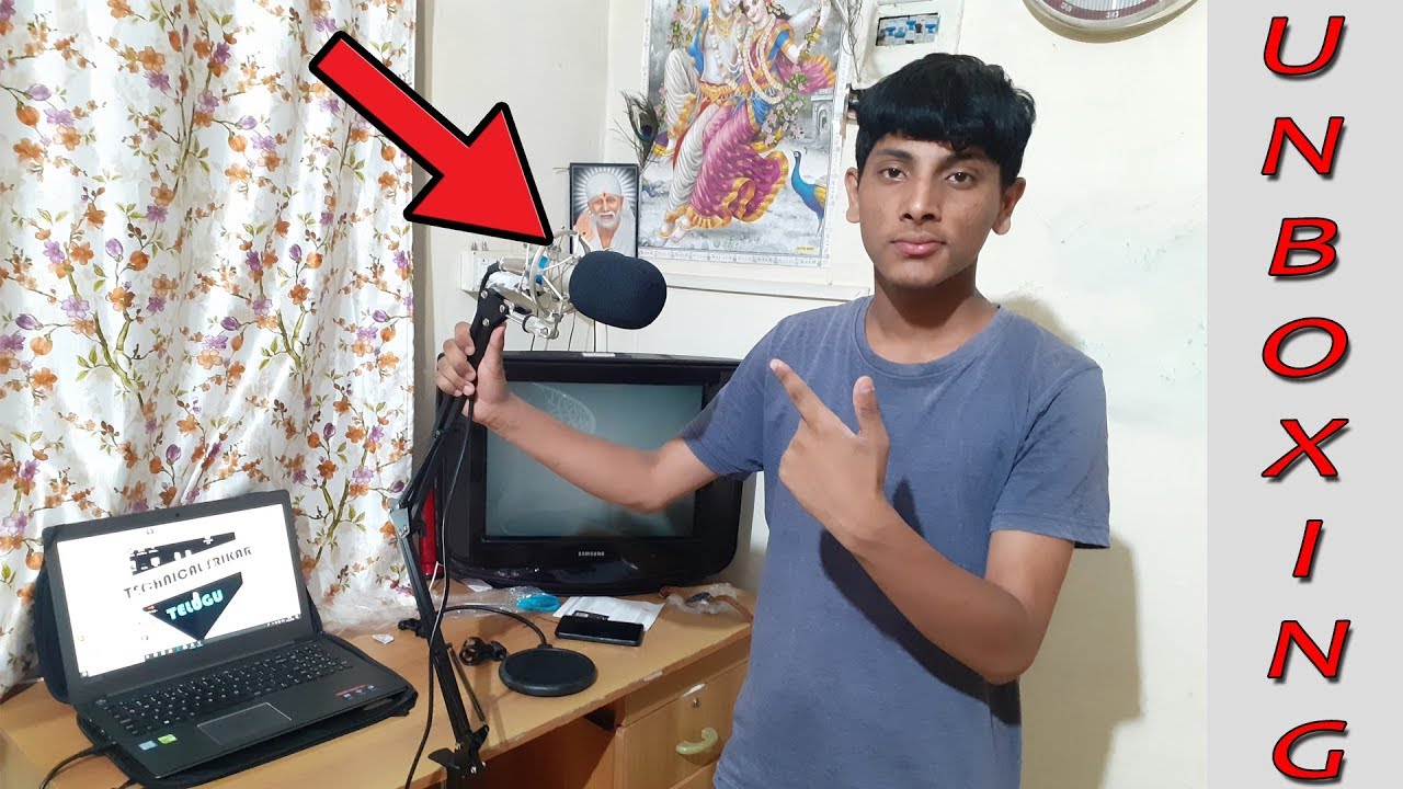 Best Studio Mic Unboxing | Review | In Telugu | Technical Srikar | 2019 ...