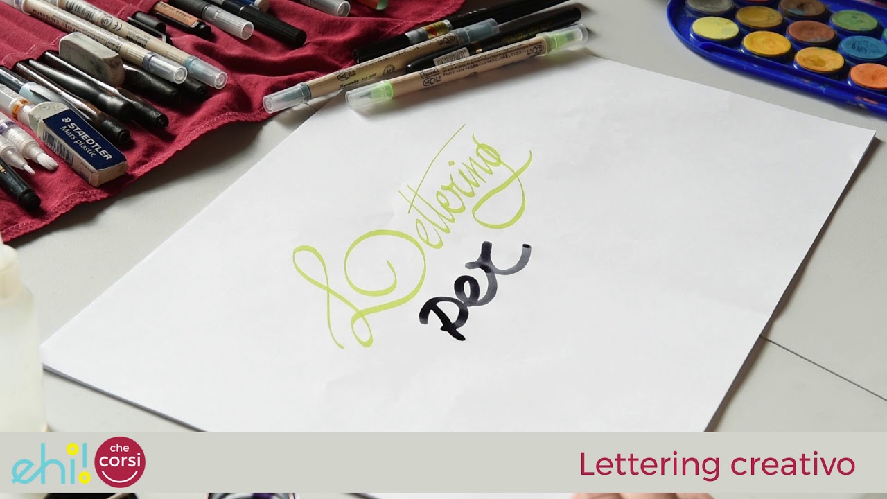 Corso di Lettering Creativo: creativo per gli strumenti! - YouTube