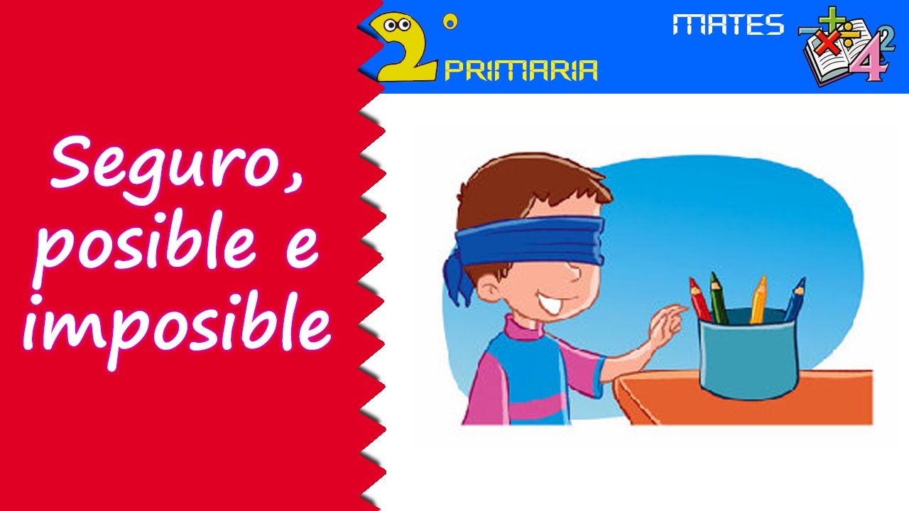 Mate, 2º Primaria. Tema 15. Seguro, posible e imposible - YouTube