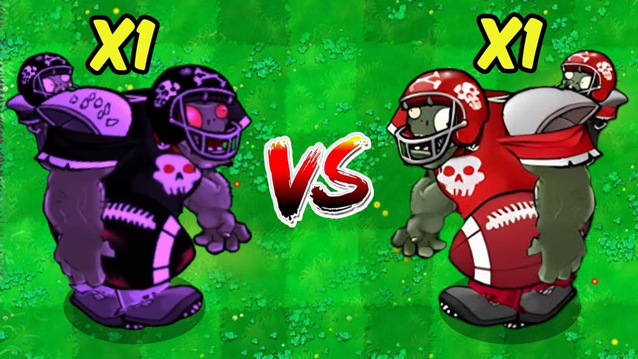 1 Giga Football Gargantuar Vs 1 All Hybrid Zombies - Who Will Win? PVZ ...